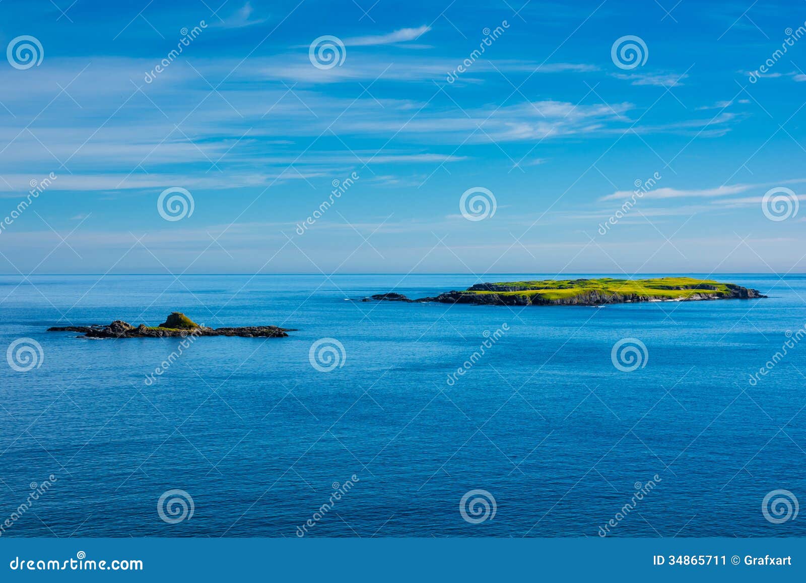 Remote island in Scotland stock image. Image of horizon - 34865711