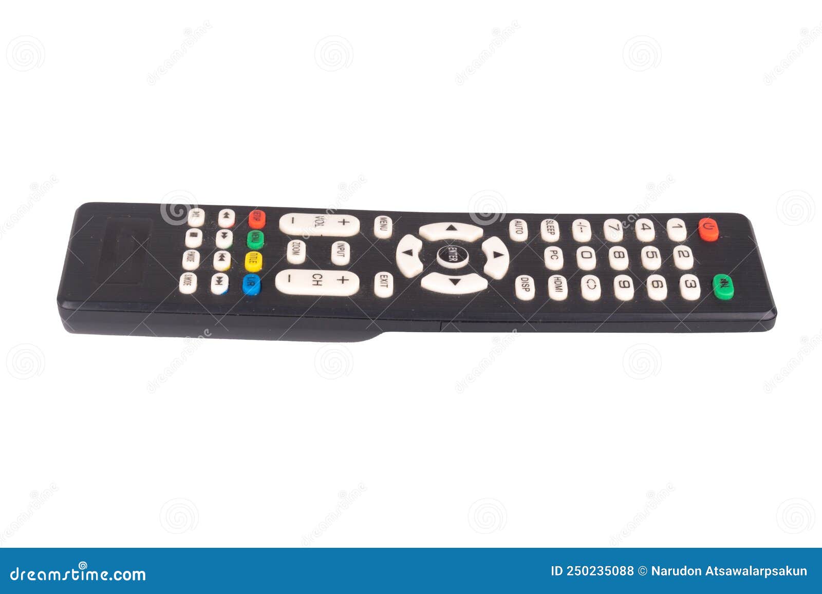 Remote Isolated on White Background Stock Photo - Image of electricity ...