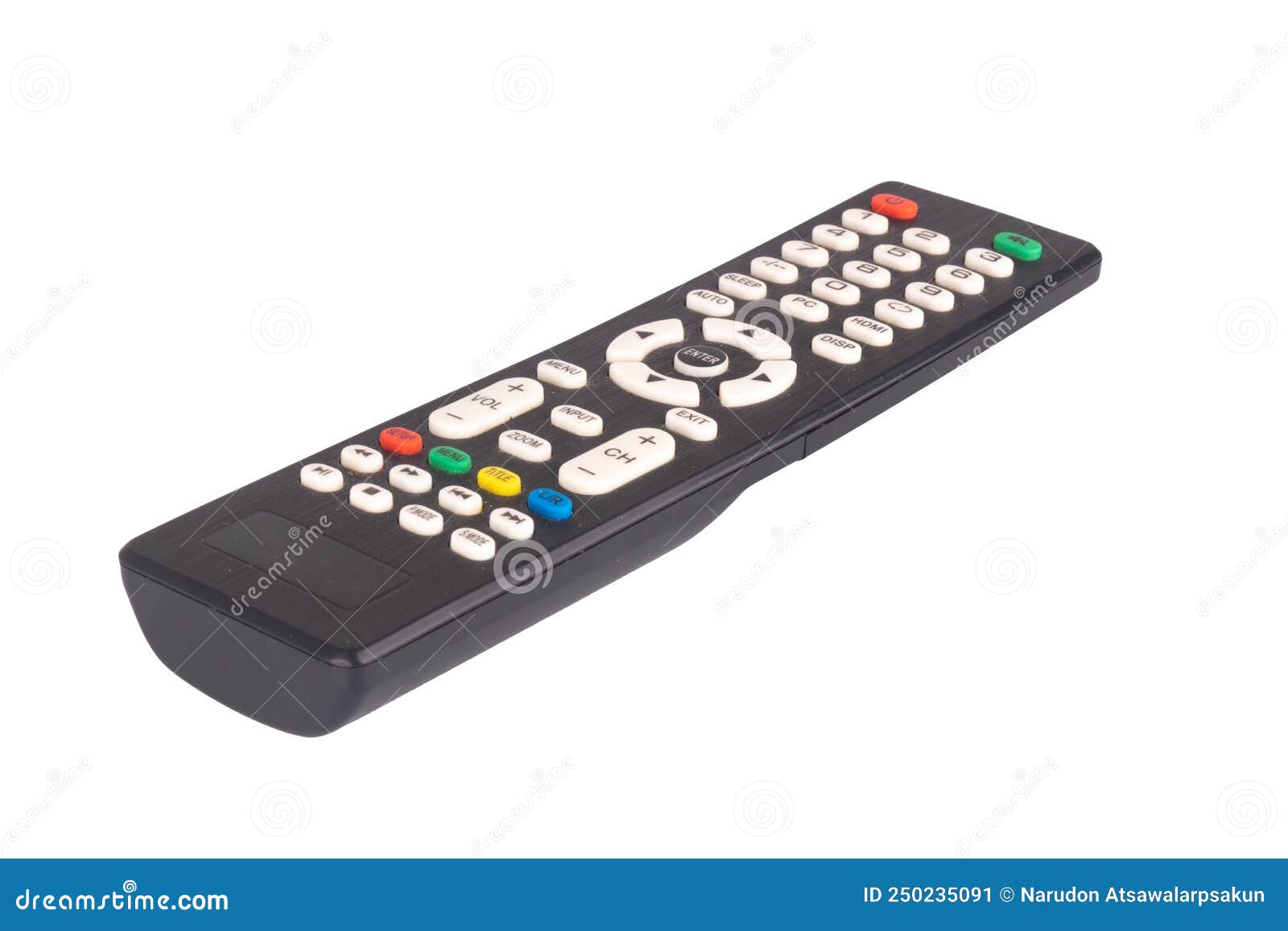 Remote Isolated on White Background Stock Image - Image of editorial ...