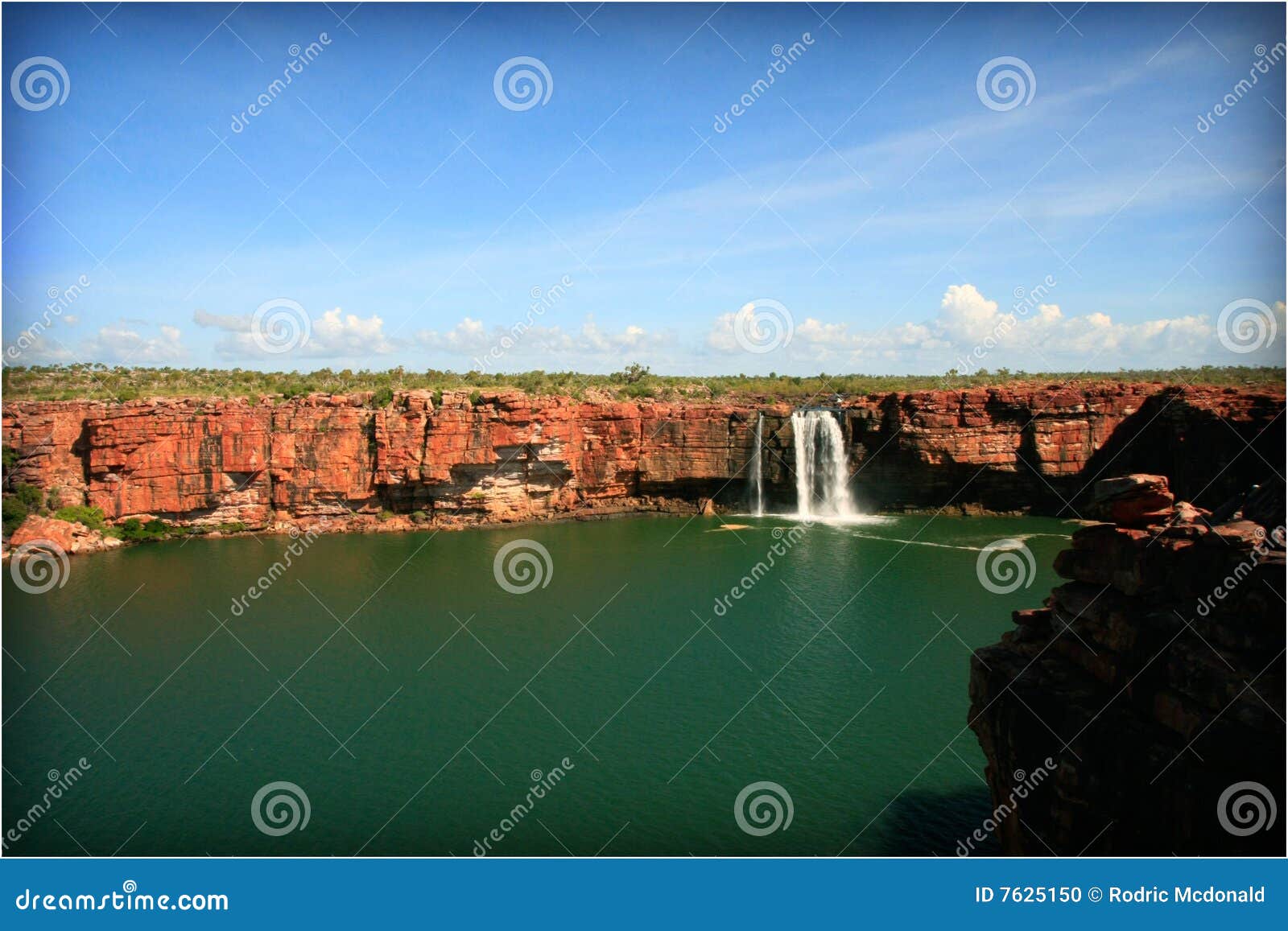 Remote Kimberley Waterfall stock photo. Image of waterfall - 7625150