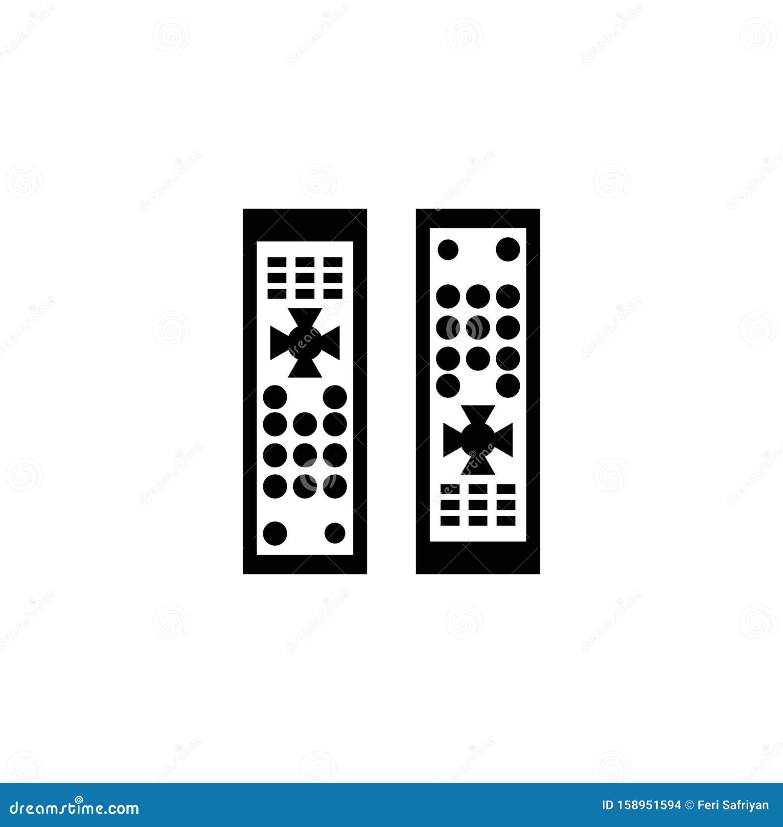 Remote icon design stock vector. Illustration of isolated - 158951594