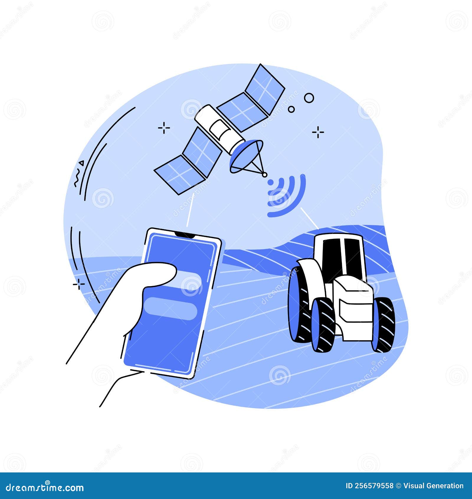 Remote Machine Navigation Isolated Cartoon Vector Illustrations. Stock ...