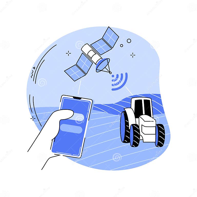 Remote Machine Navigation Isolated Cartoon Vector Illustrations. Stock ...