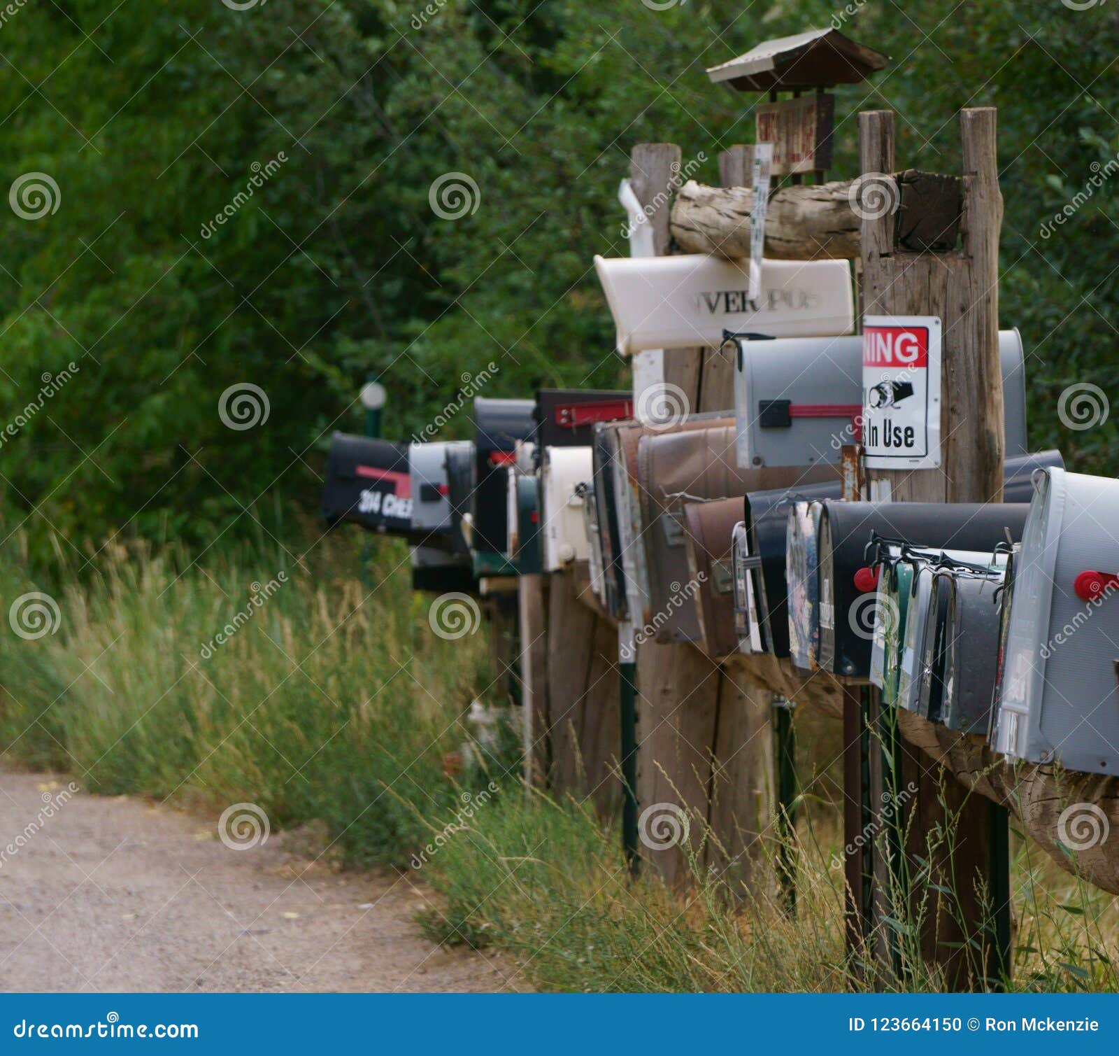 Remote Mountain Mail Boxes editorial image. Image of region - 123664150