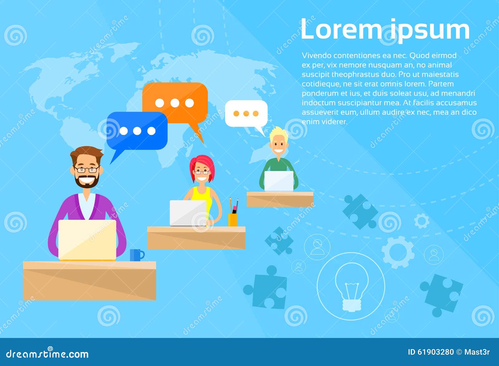 Remote Online Education Concept Students Using Stock Vector ...