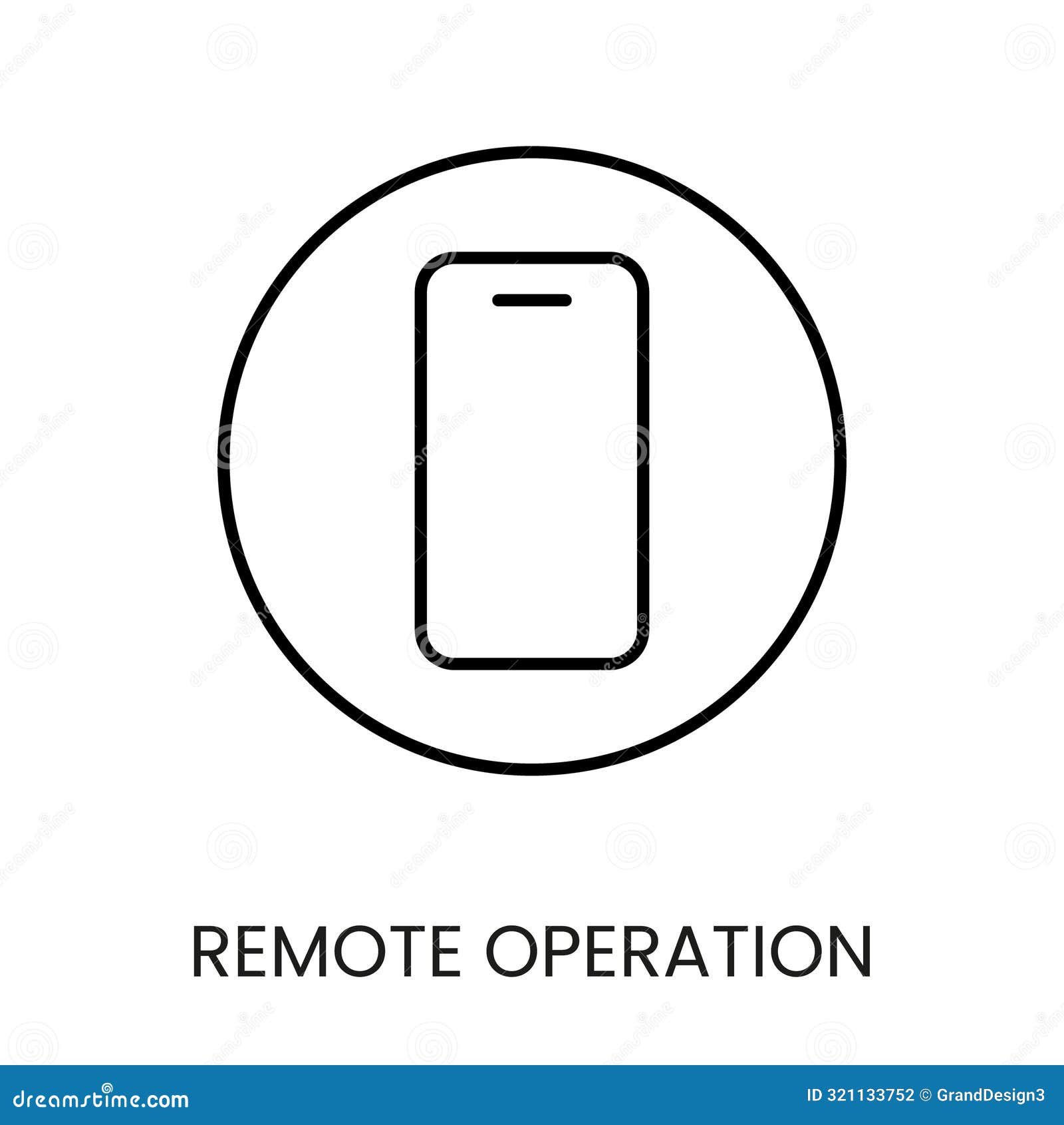 Remote Operation Line Vector Icon for Packaging on Cctv Camera with ...