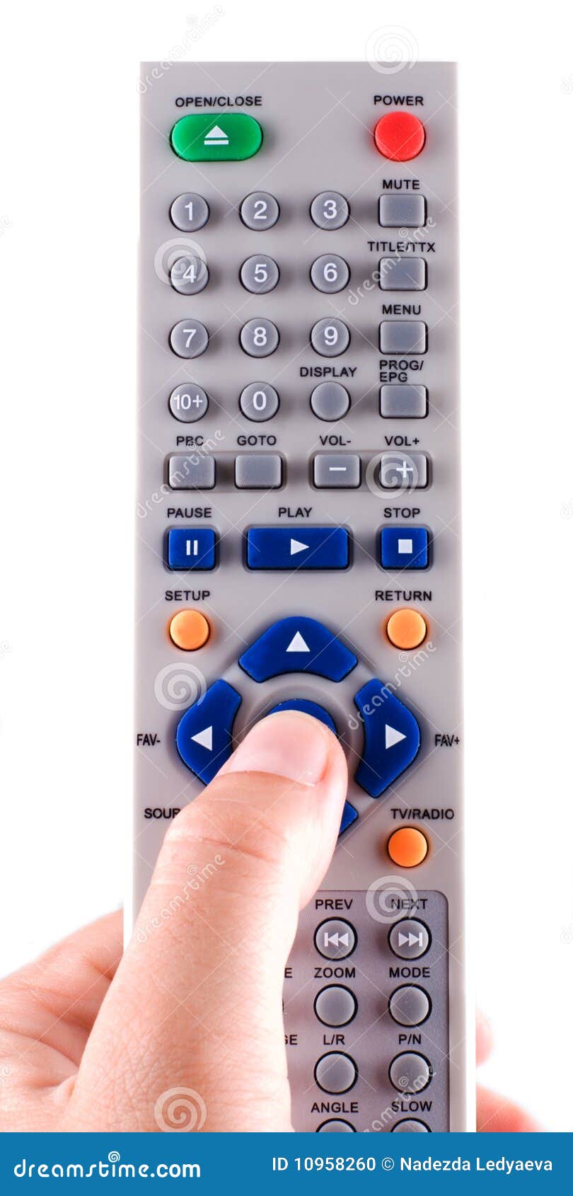 The remote panel stock photo. Image of grey, holding - 10958260