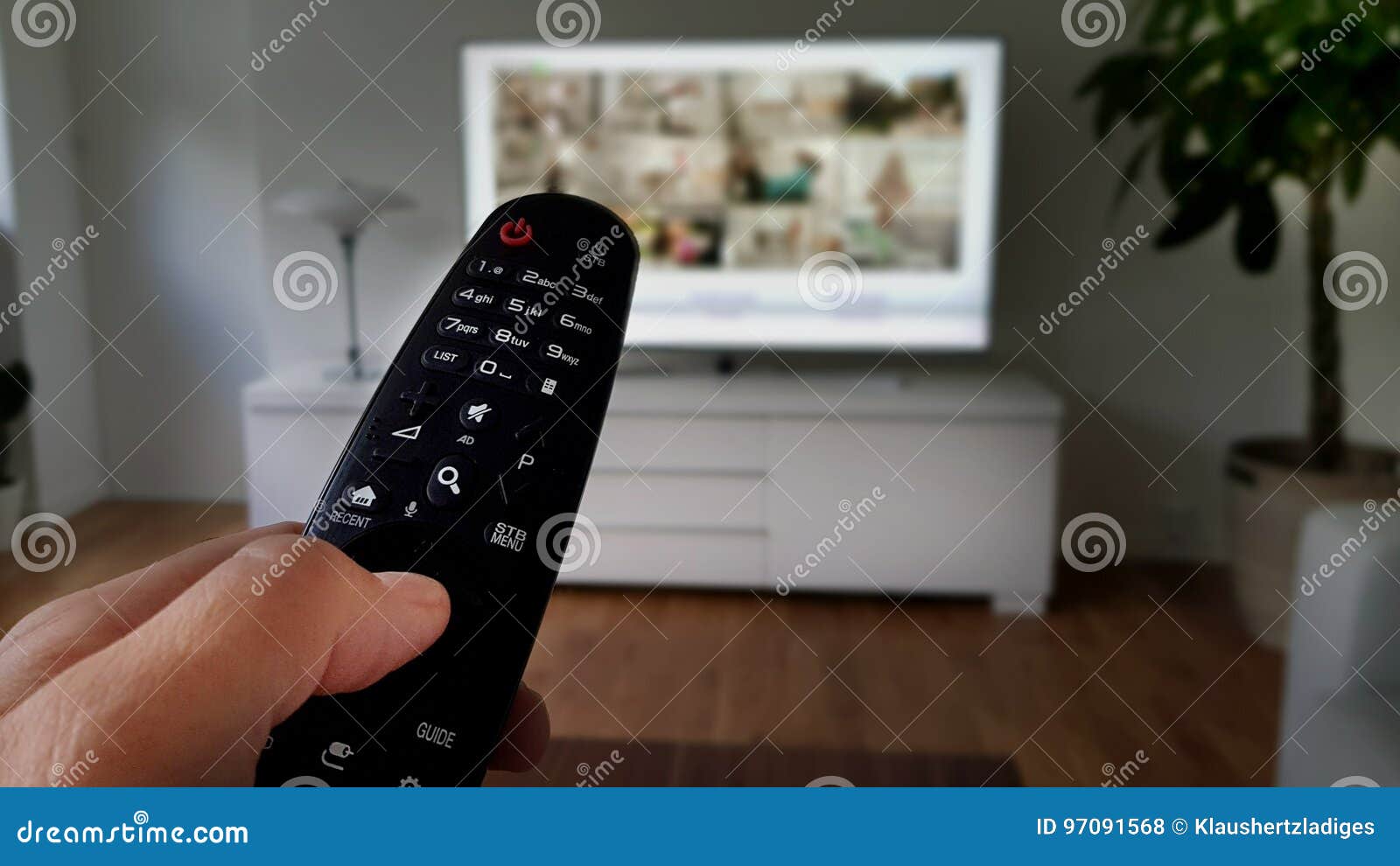 Remote Pointing Towards Television Stock Photo | CartoonDealer.com ...