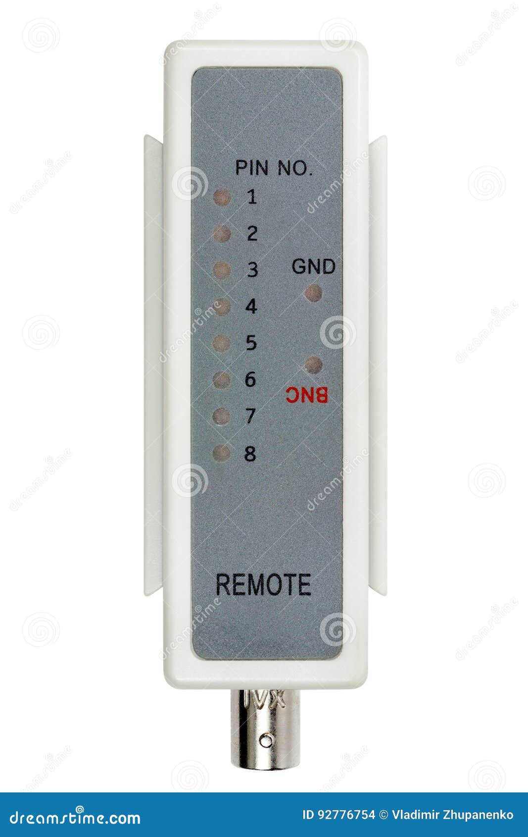 Remote Probe of Network Cable Tester Isolated on a White Background ...