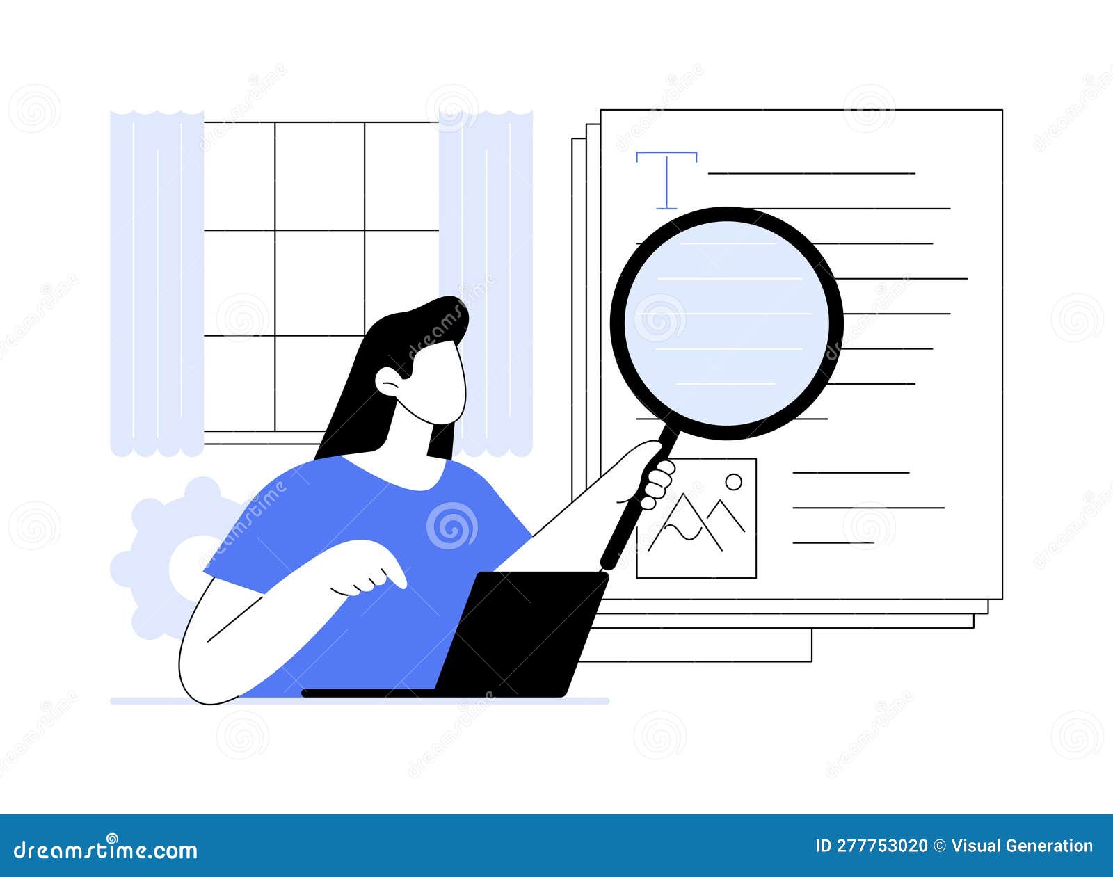 Proofreading Red Concept Icon. Text Editing, Correction Process Idea ...