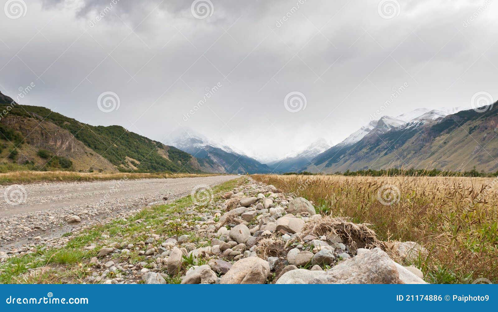Remote Road in the Andes Mountains Stock Photo - Image of loneliness ...