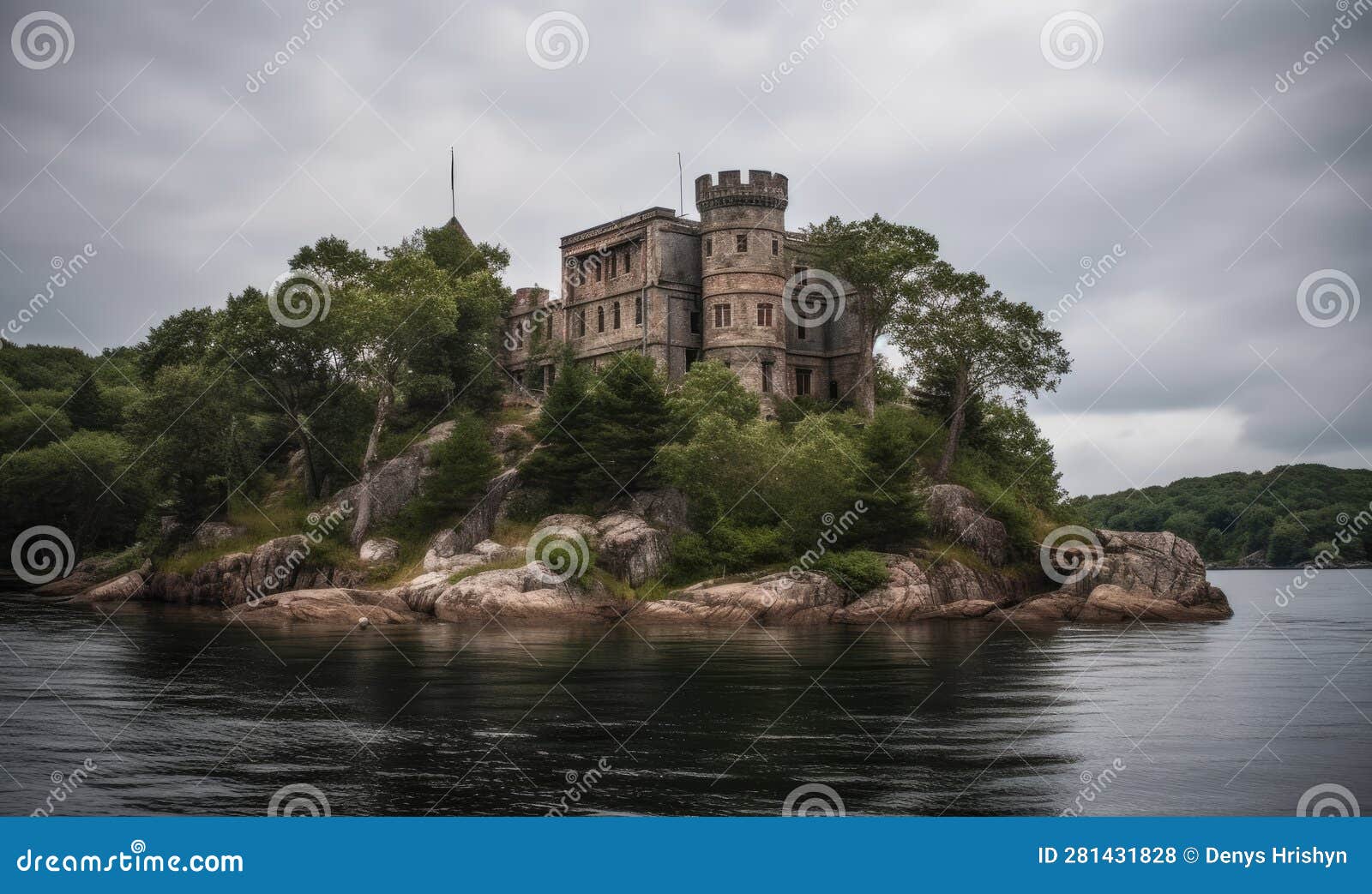 The Remote Small Island Housed a Derelict, Abandoned Old Castle ...