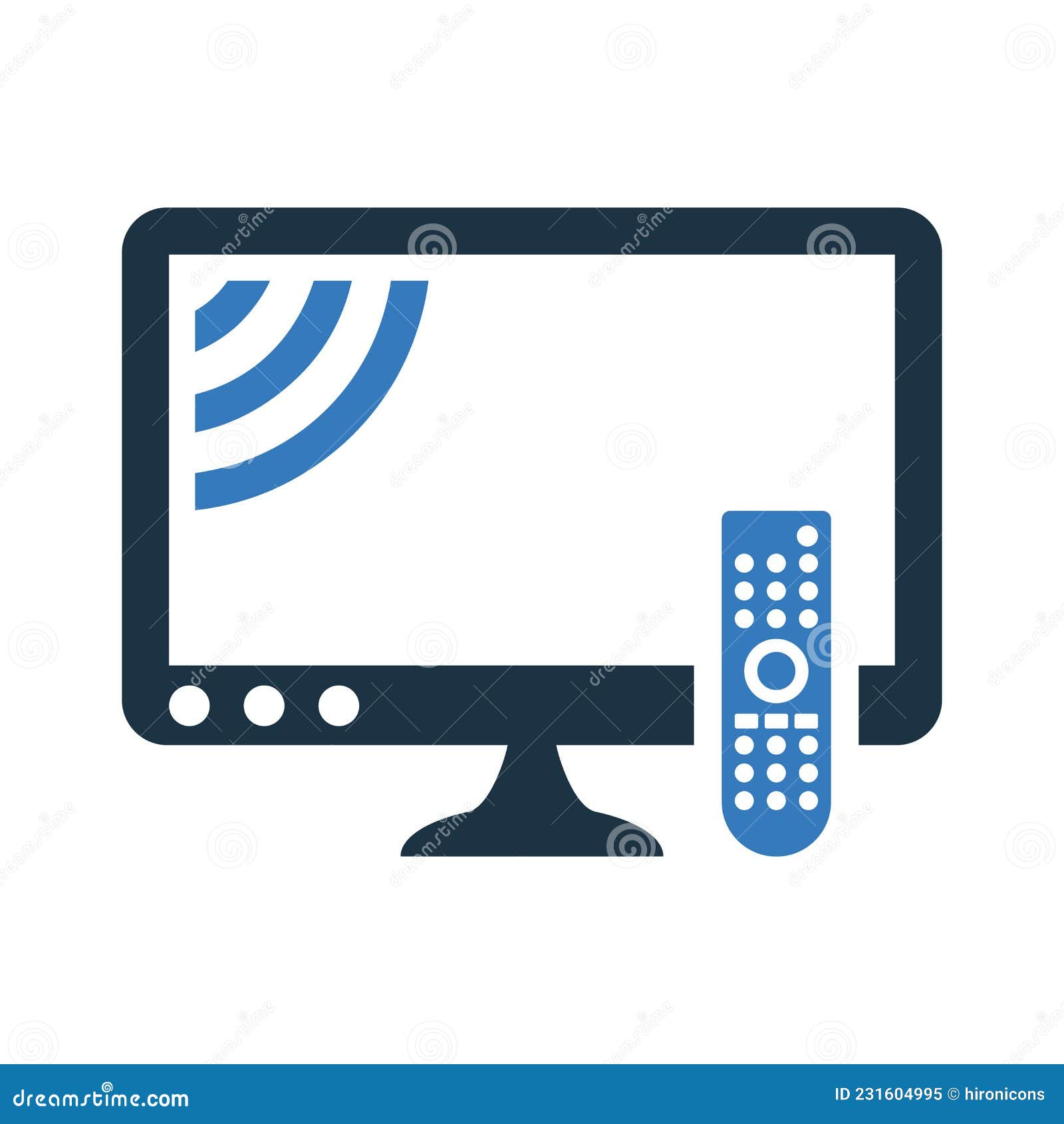 Remote, Smart, Tv Icon. Simple Editable Vector Design Isolated on a ...