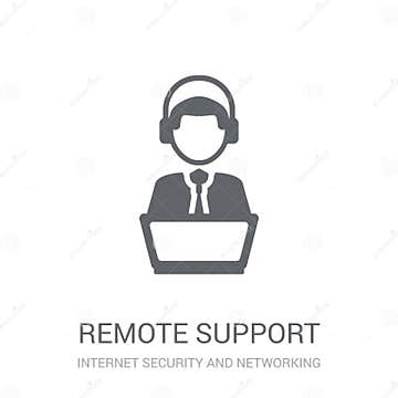 Remote Support Icon. Trendy Remote Support Logo Concept on White Stock ...