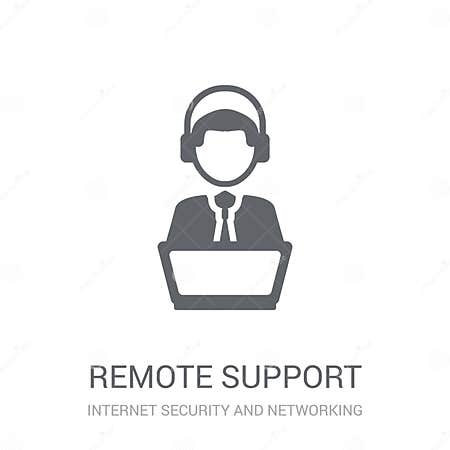 Remote Support Icon. Trendy Remote Support Logo Concept on White Stock ...