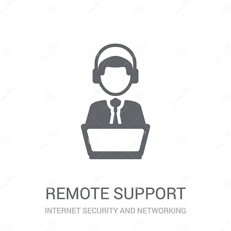 Remote Support Icon. Trendy Remote Support Logo Concept on White Stock ...