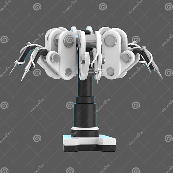 Remote Surgery Tools 3D Render Stock Illustration - Illustration of ...