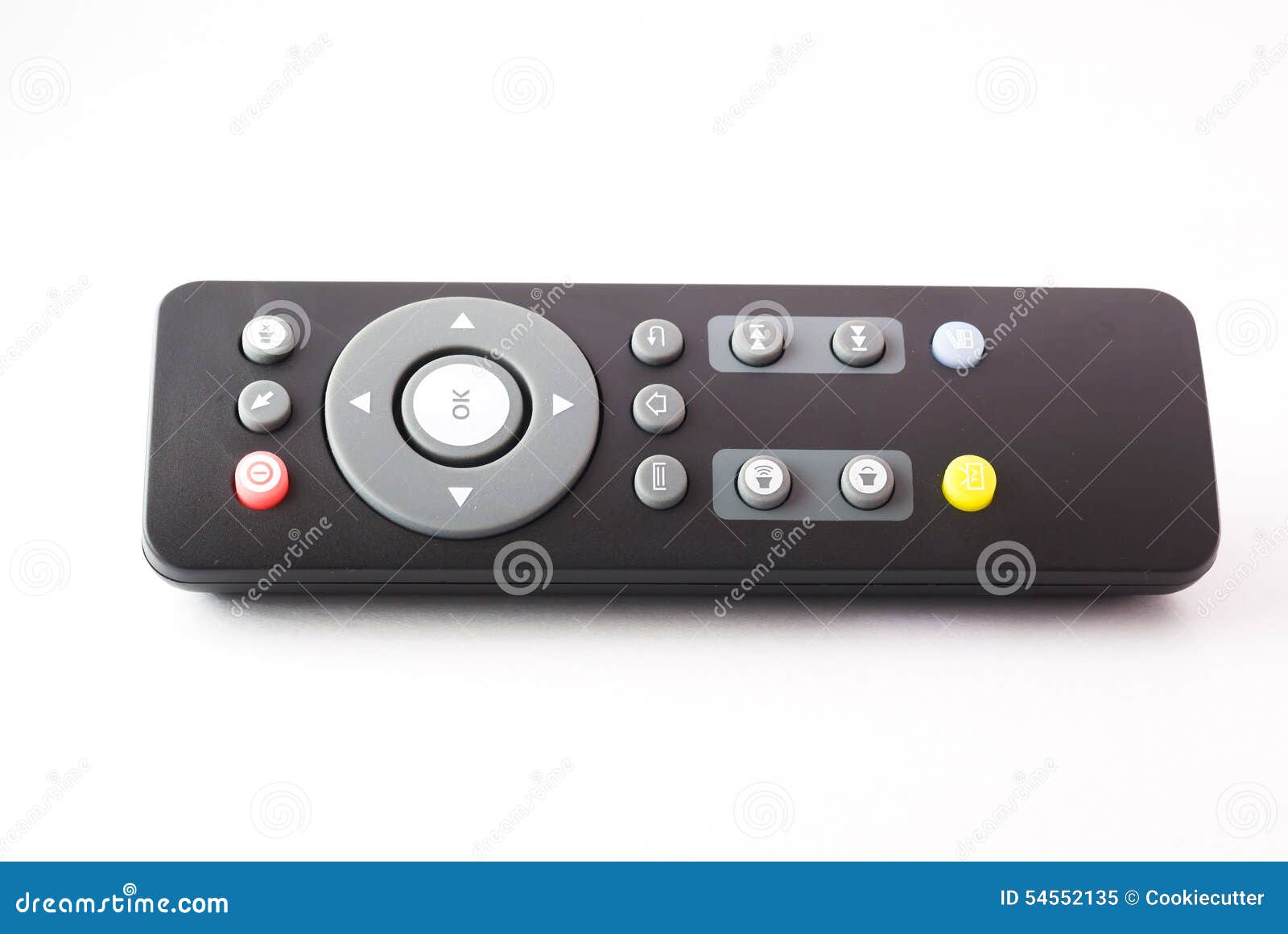 Remote TV in studio light stock image. Image of technology - 54552135