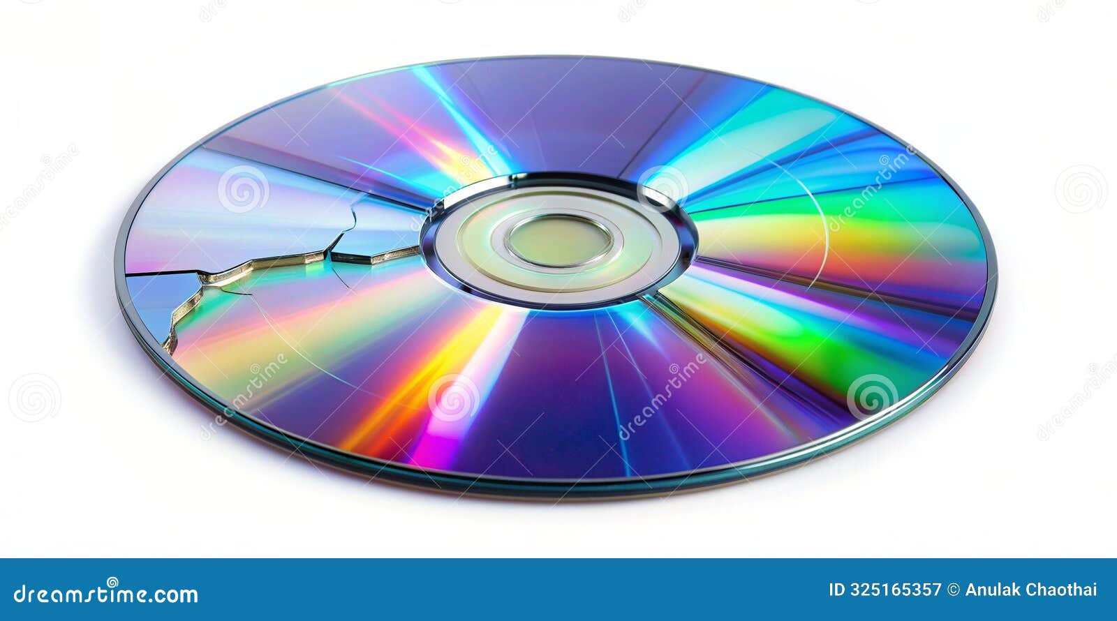 Remote View Realistic Broken Compact Disc Generative AI Stock ...