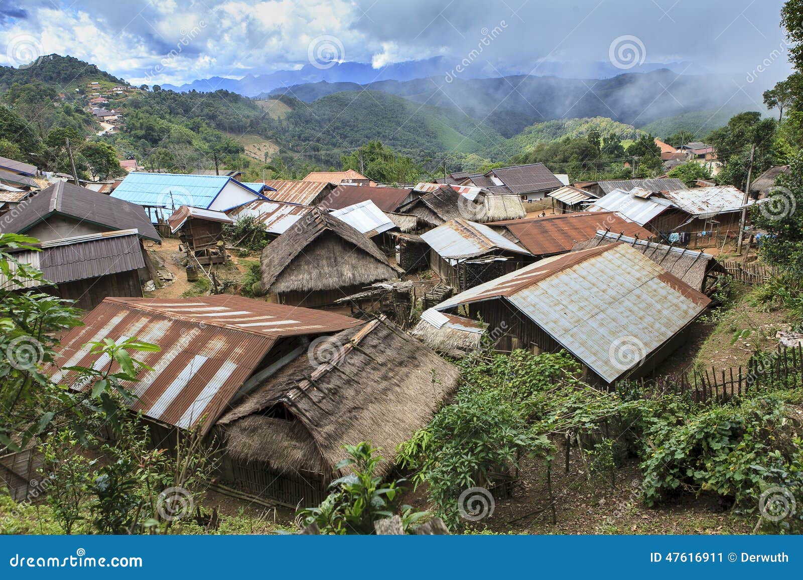 Remote village stock image. Image of corrugated, warren - 47616911