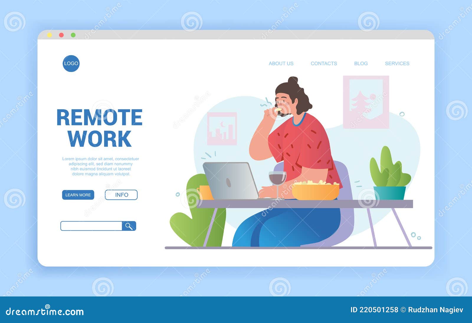 Remote Work Disadvantages Concept Stock Vector - Illustration of ...