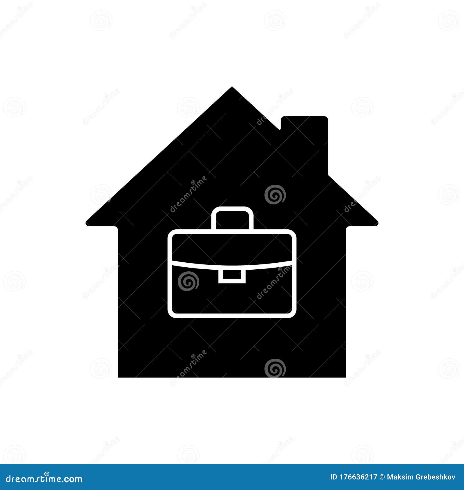 Remote work icon stock illustration. Illustration of line - 176636217