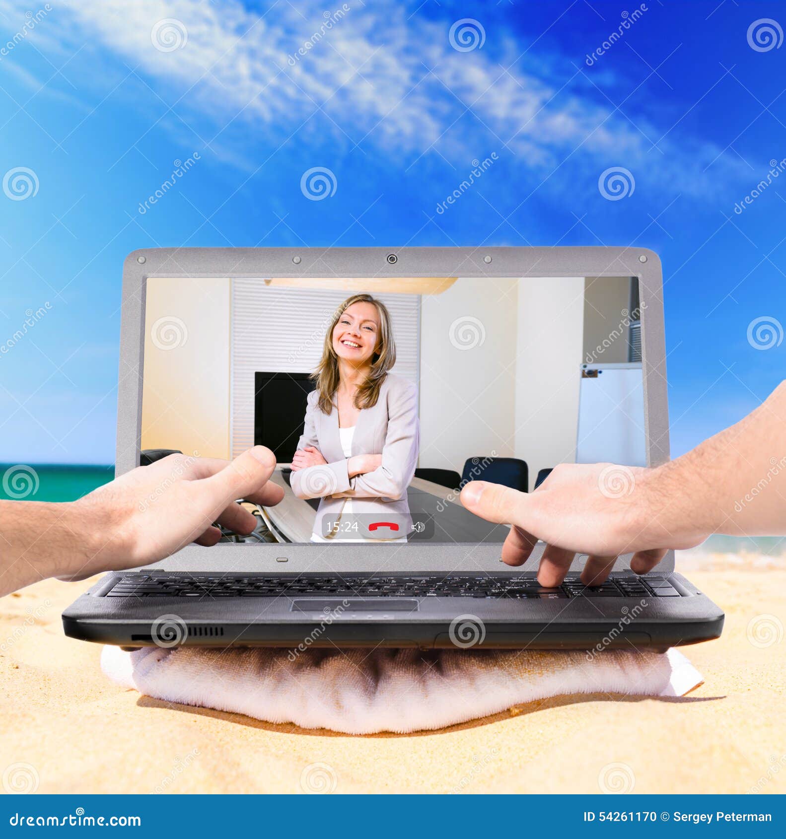 Remote work stock photo. Image of lifestyle, chat, office - 54261170