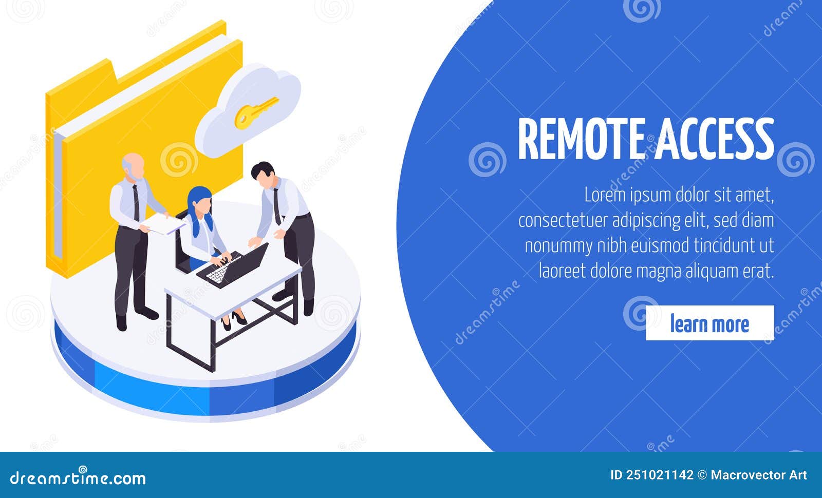 Remote Work Management Isometric Stock Vector - Illustration of ...