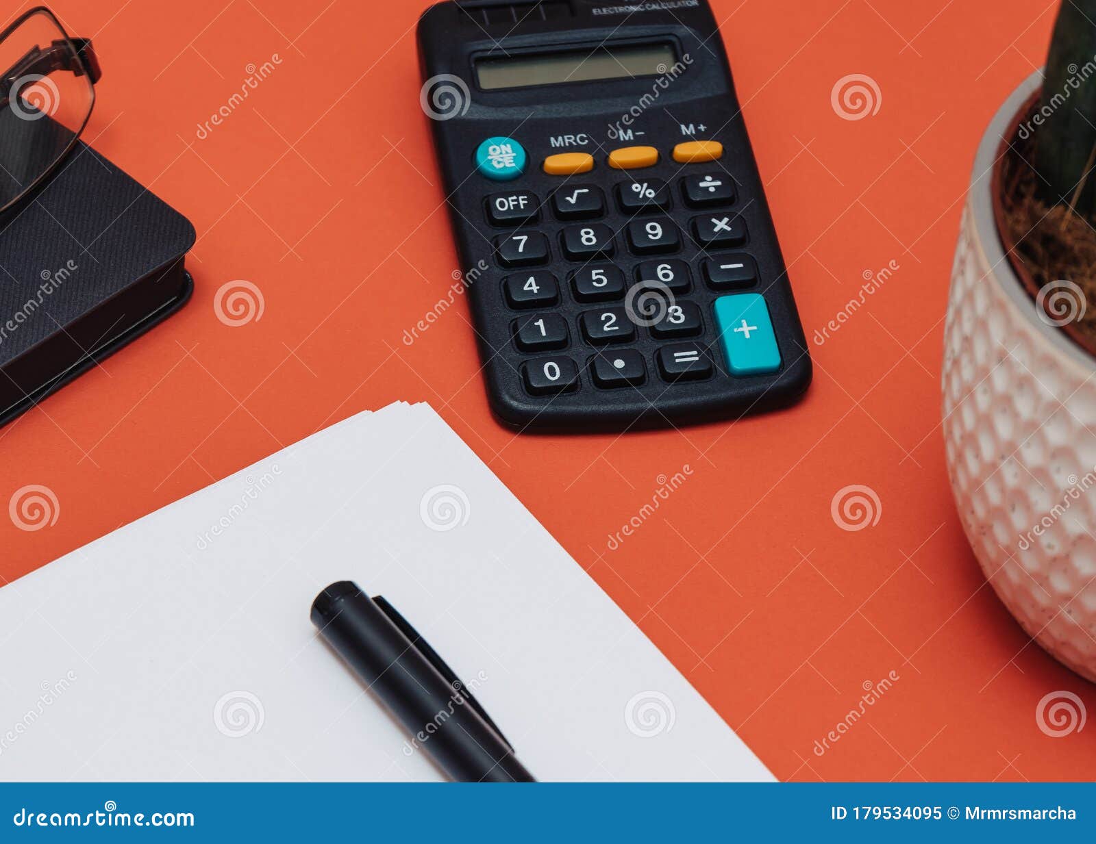 Remote Work during Quarantine. Office at Home. Paper Work, Workplace ...