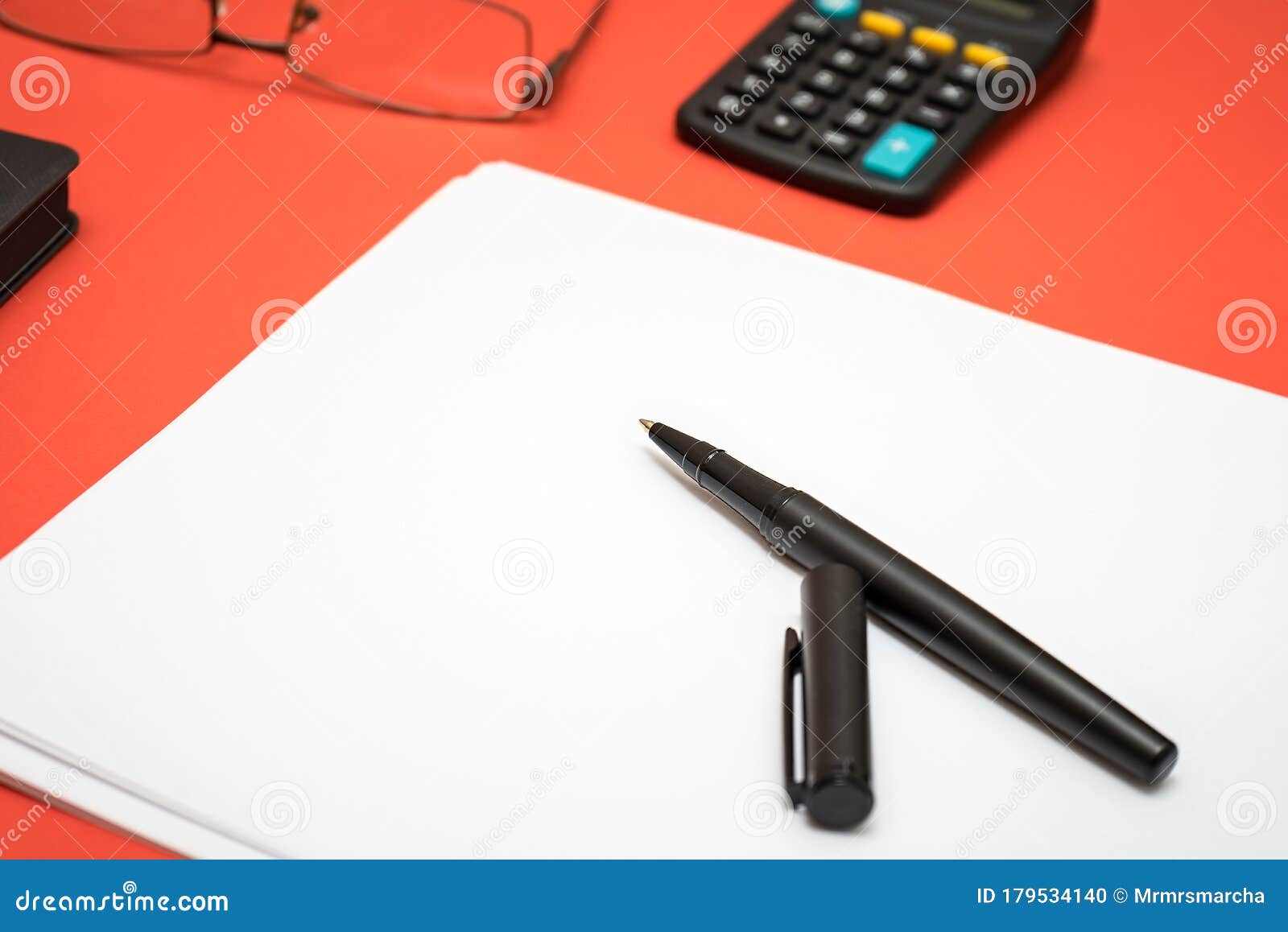 Remote Work during Quarantine. Office at Home. Paper Work, Workplace ...