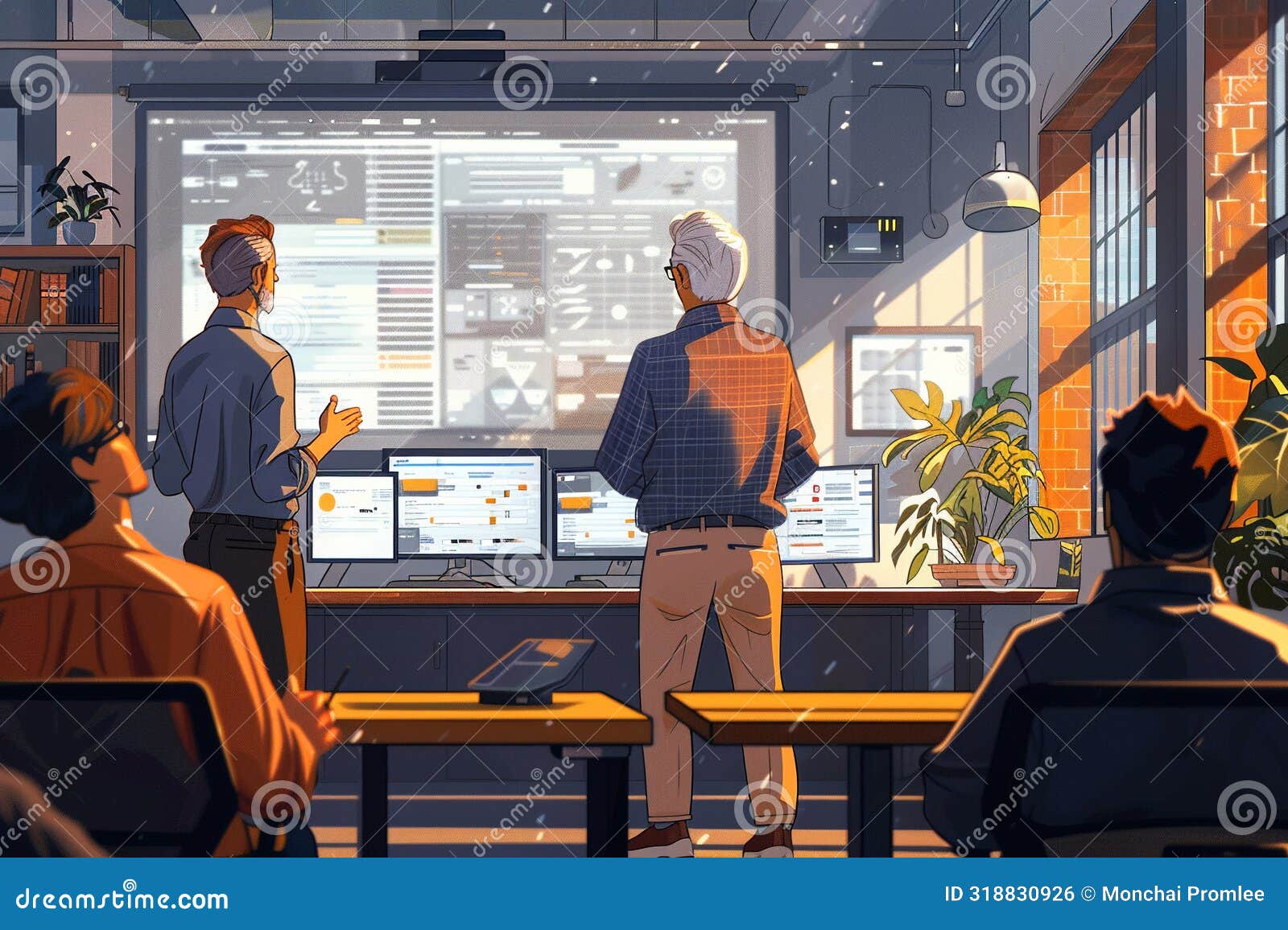 Remote Work Training Session for a Diverse Group, Virtual Environment ...