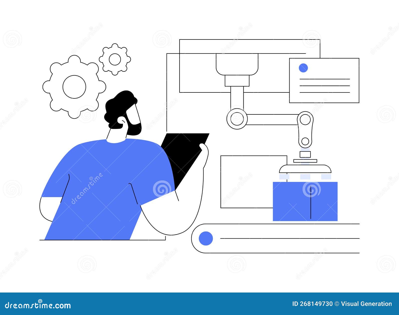 Remotely Operated Robots Abstract Concept Vector Illustration. Stock ...