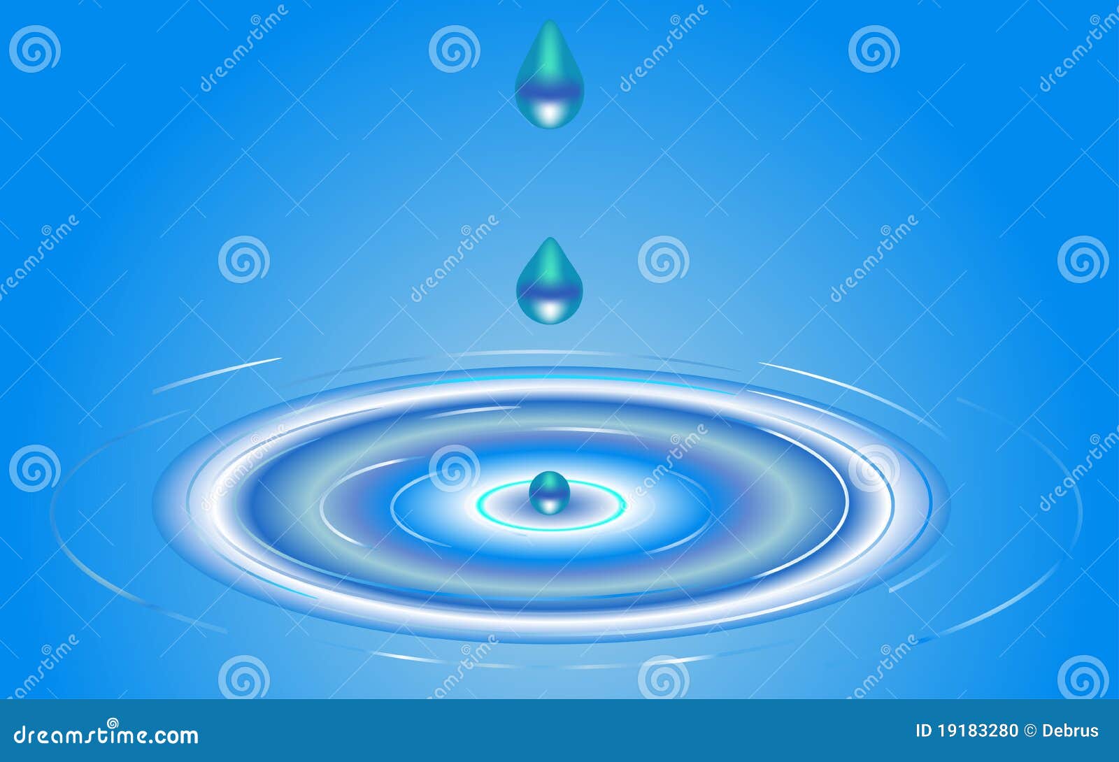 Remous de l'eau illustration de vecteur. Illustration du éclaboussure ...