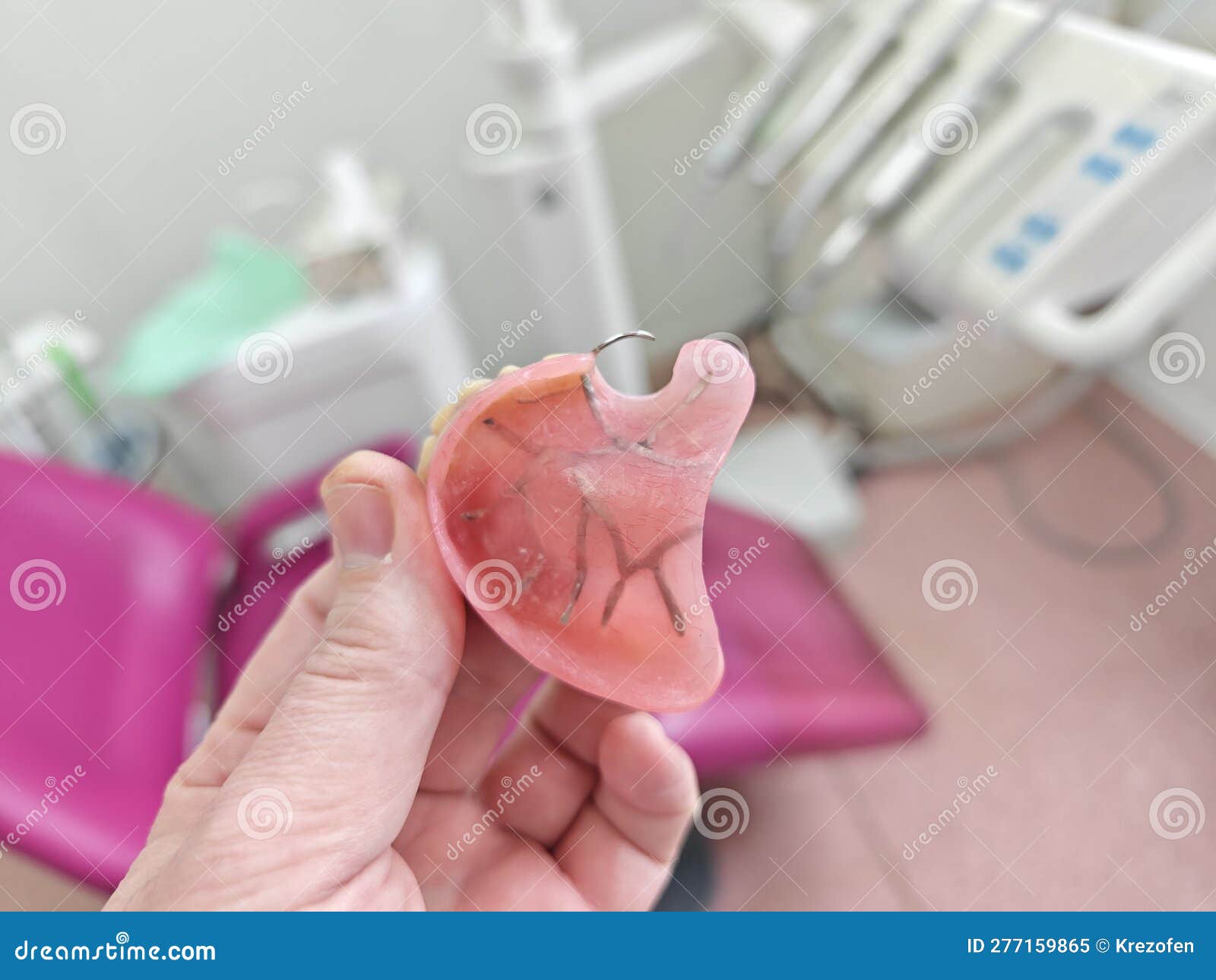 Removable Dentures for the Patient are Made in a Dental Laboratory ...