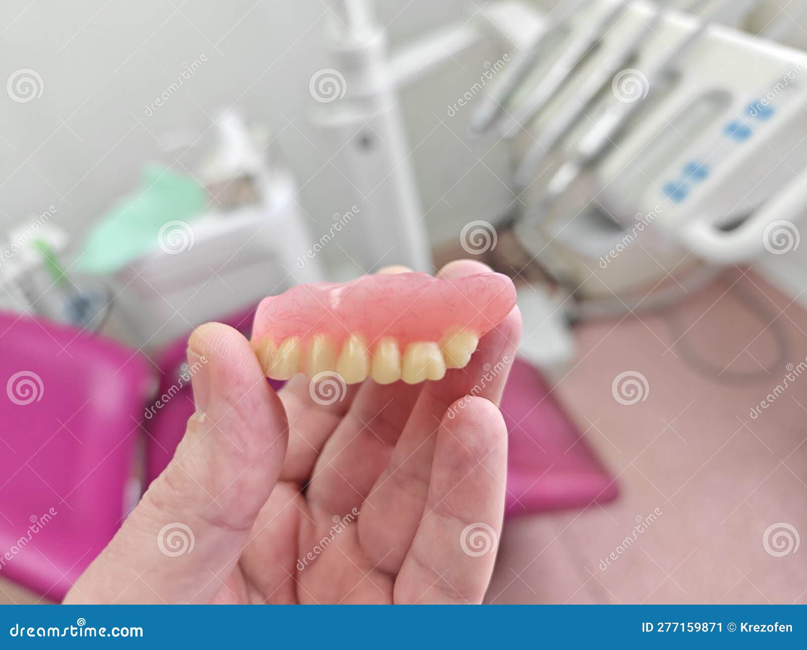 Removable Dentures for the Patient are Made in a Dental Laboratory ...