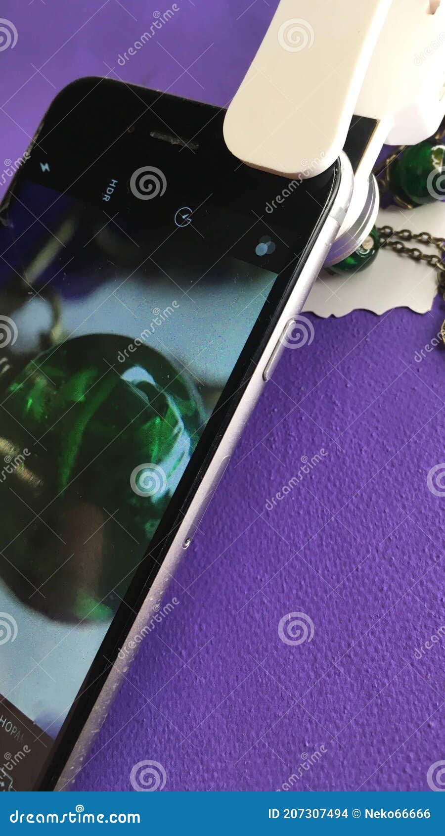 Removable Lens for Mobile Put on the Phone Editorial Stock Image ...