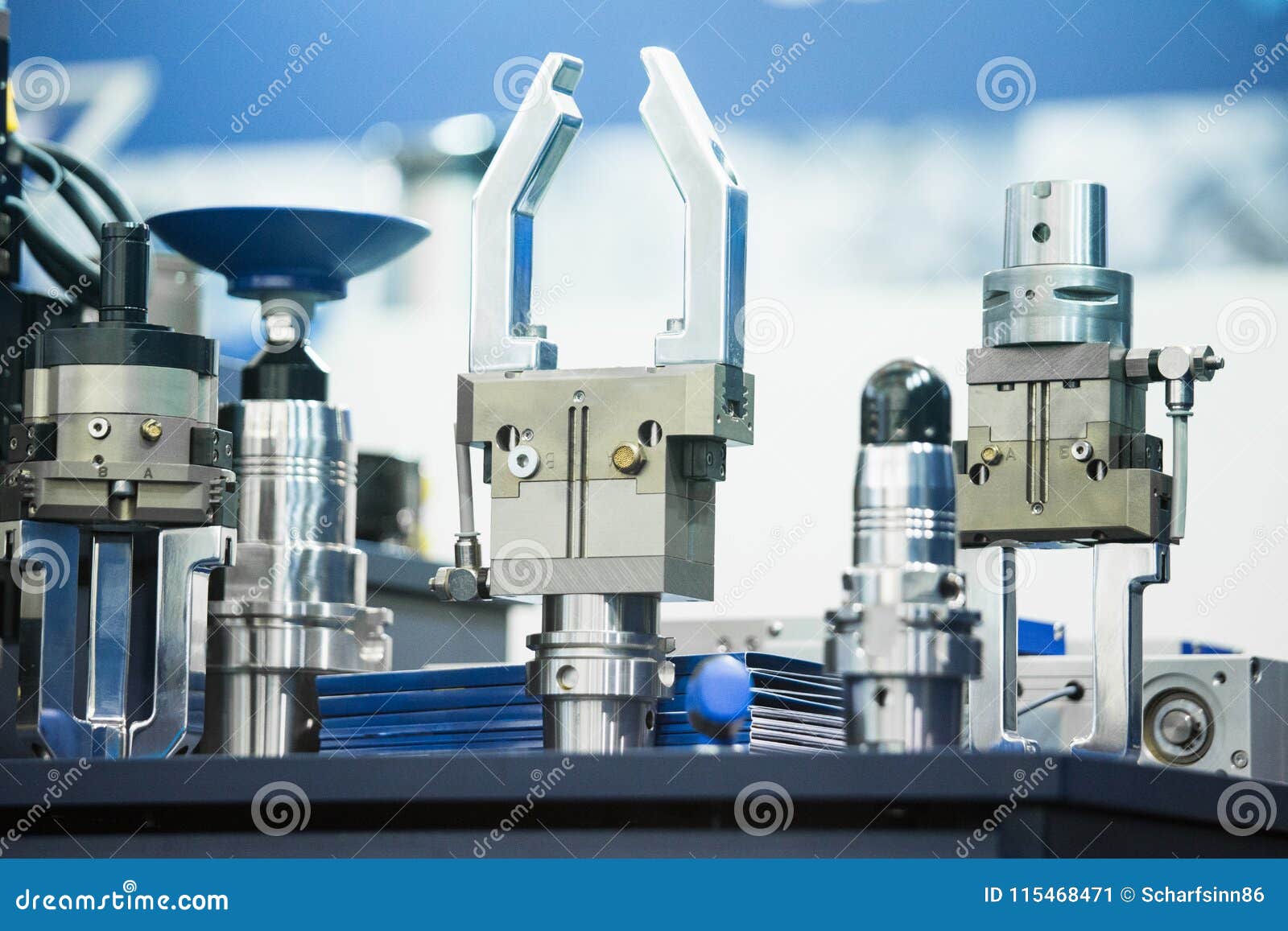 Removable Nozzles for Robotic Arm Stock Image - Image of machinery ...