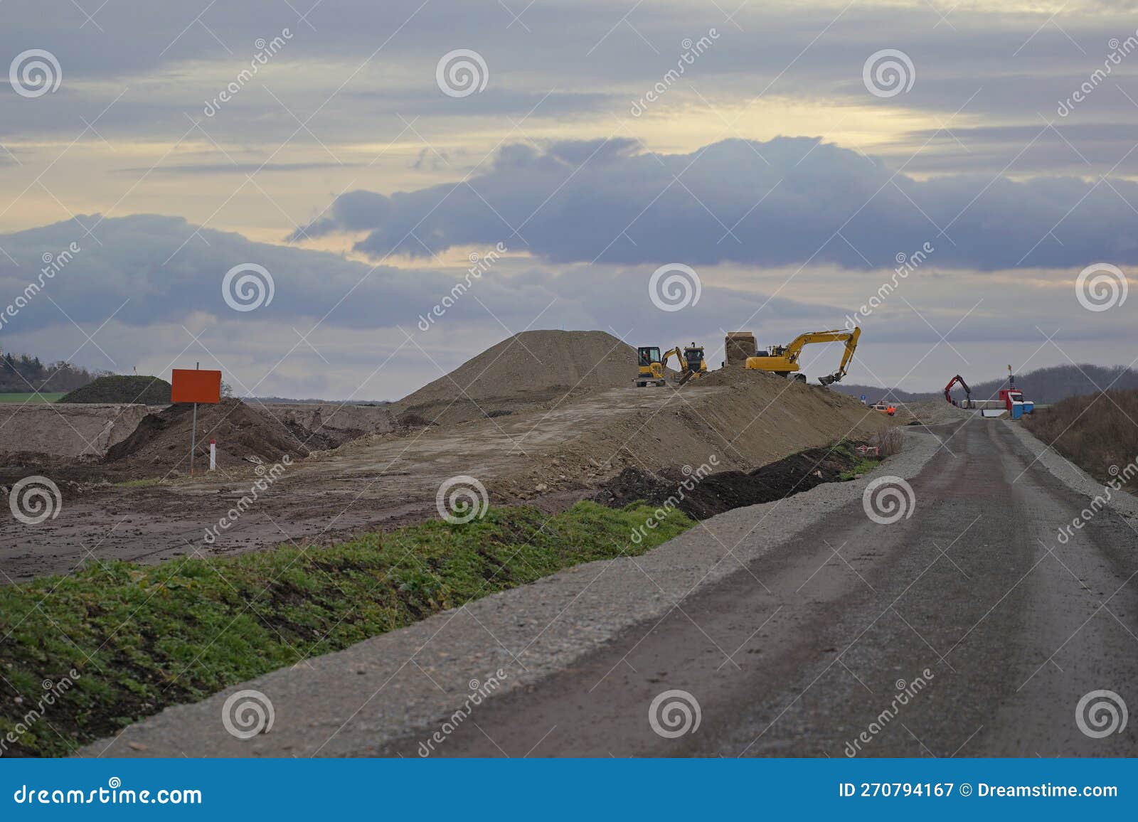 Removal of the Backfill for the Start of the Construction of a New ...