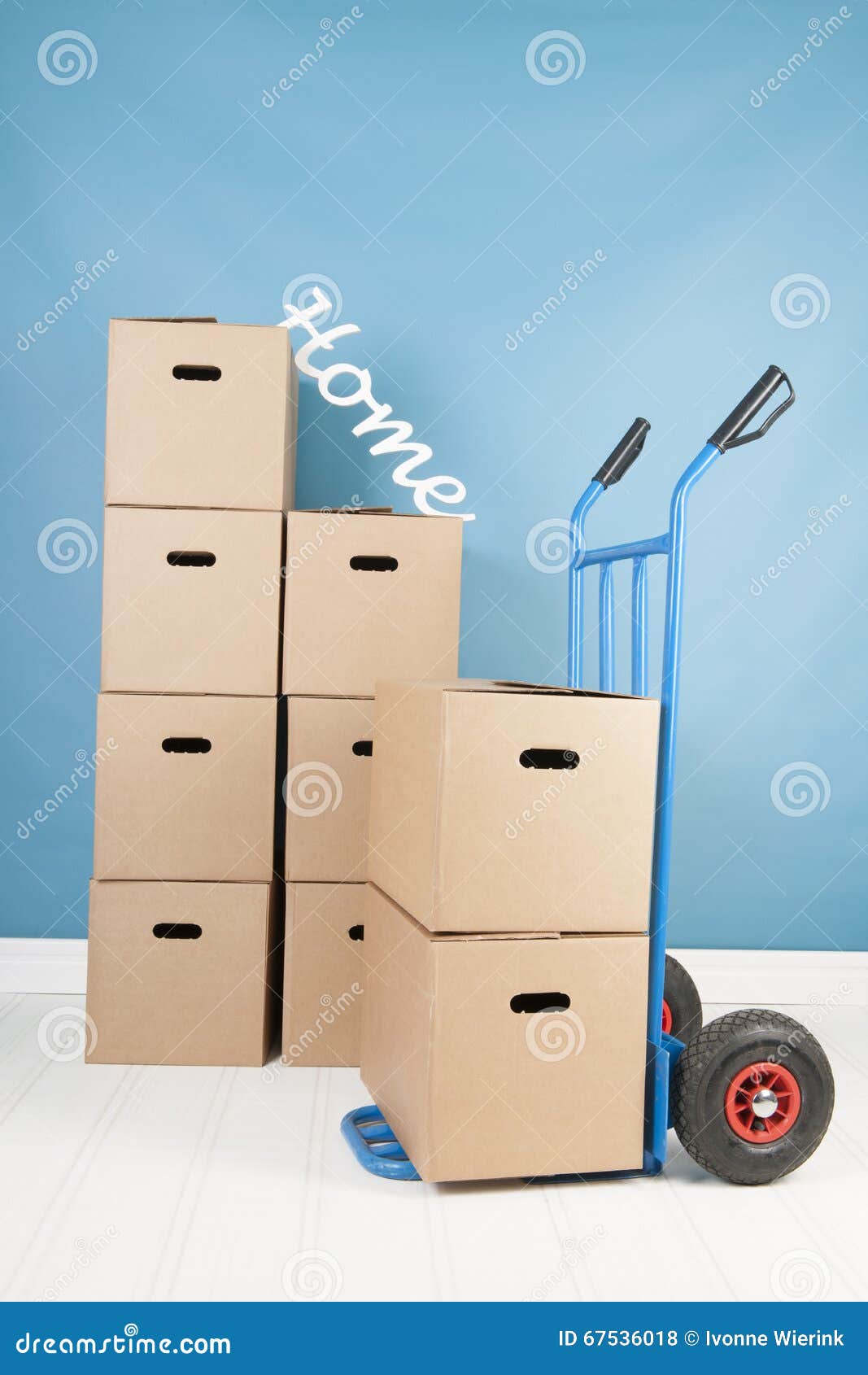 Removal house boxes stock photo. Image of boxes, handtruck - 67536018