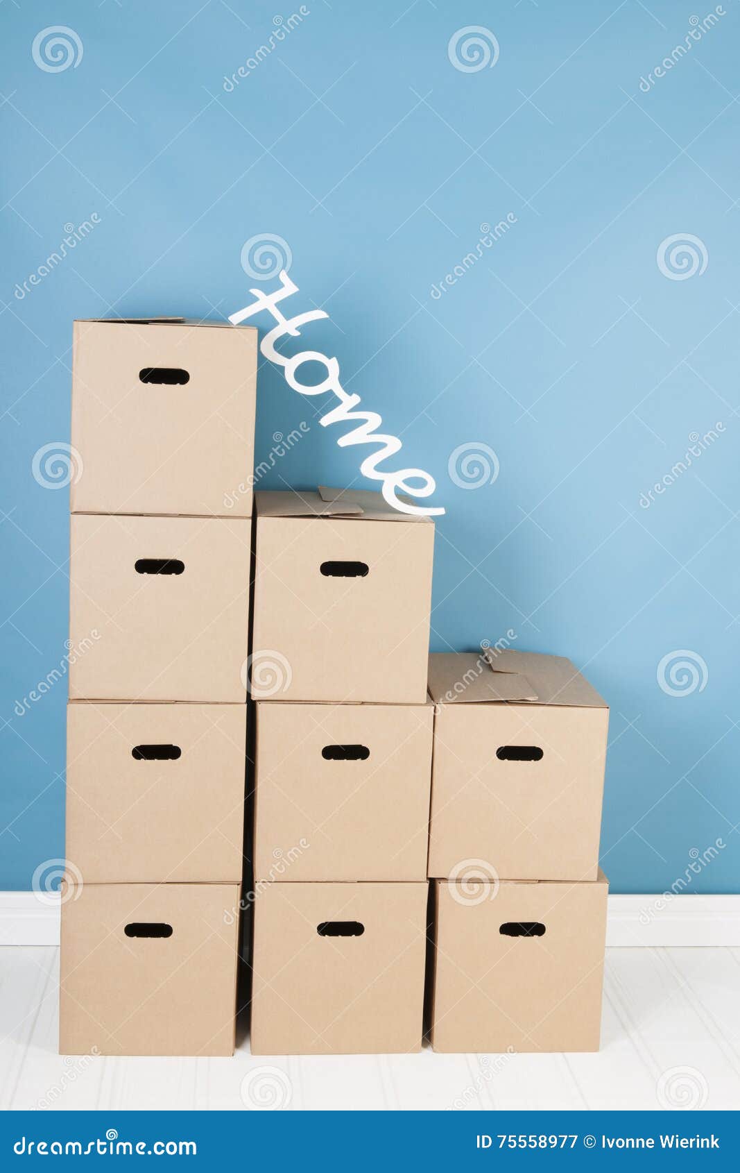 Removal house boxes stock image. Image of transmigration - 75558977