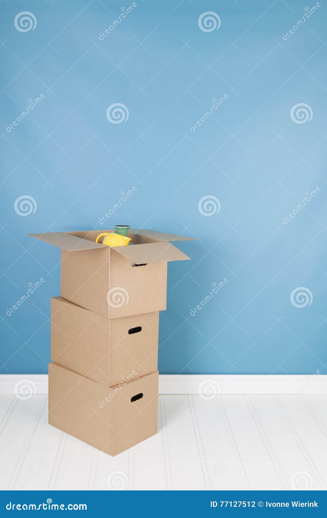 Removal house boxes stock photo. Image of interior, packed - 77127512