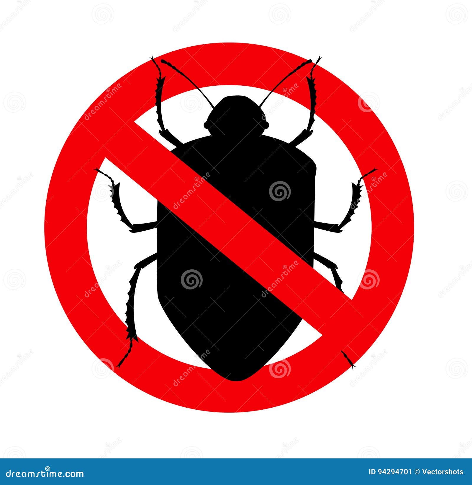 Remove Beetle Insects Symbol Stock Vector - Illustration of allowed ...