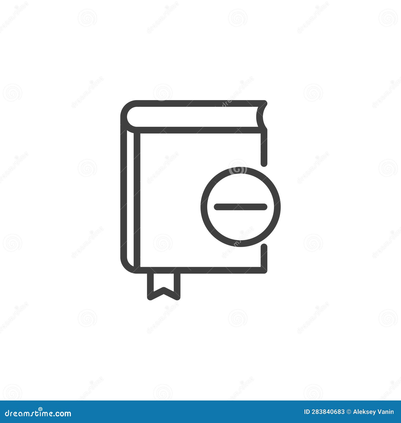 Remove book line icon stock illustration. Illustration of knowledge ...