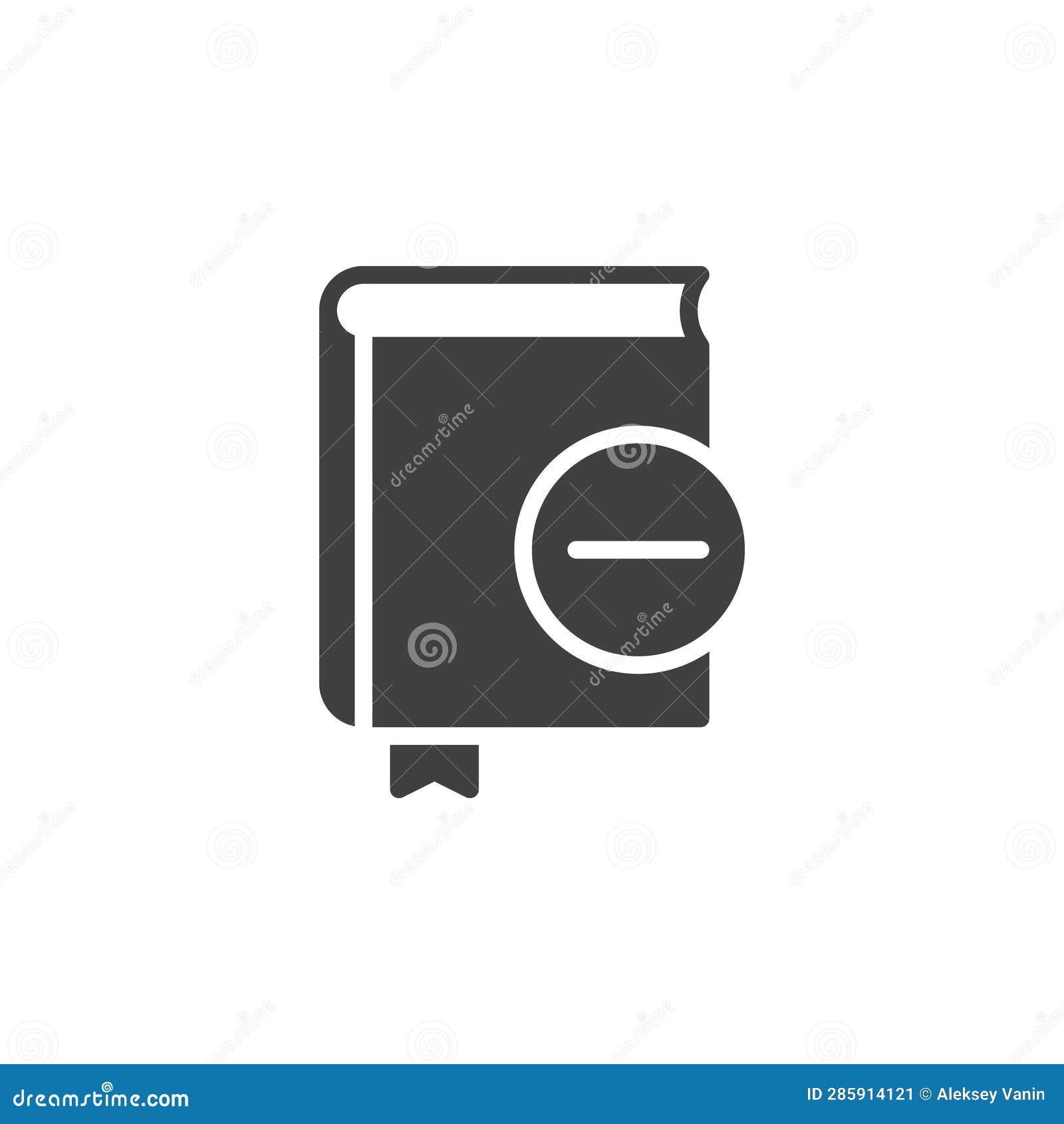 Remove book vector icon stock vector. Illustration of page - 285914121