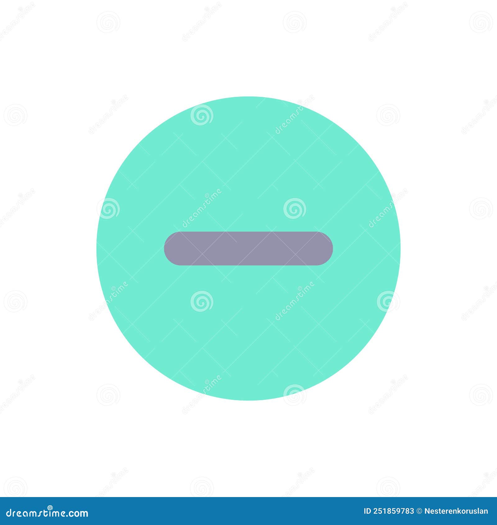 Remove Button Flat Color Ui Icon Stock Vector - Illustration of vector, phone: 251859783