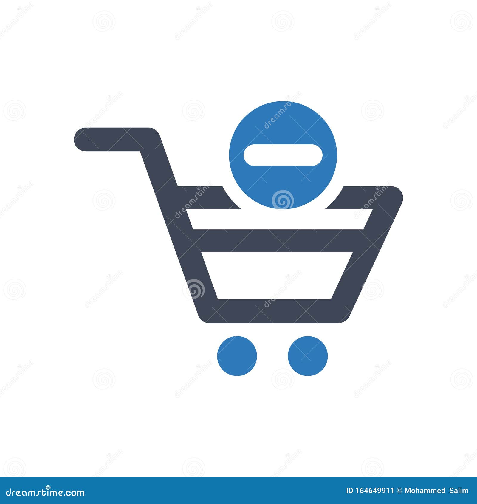 Remove Cart Icon. Vector Graphics Stock Vector - Illustration of symbol ...