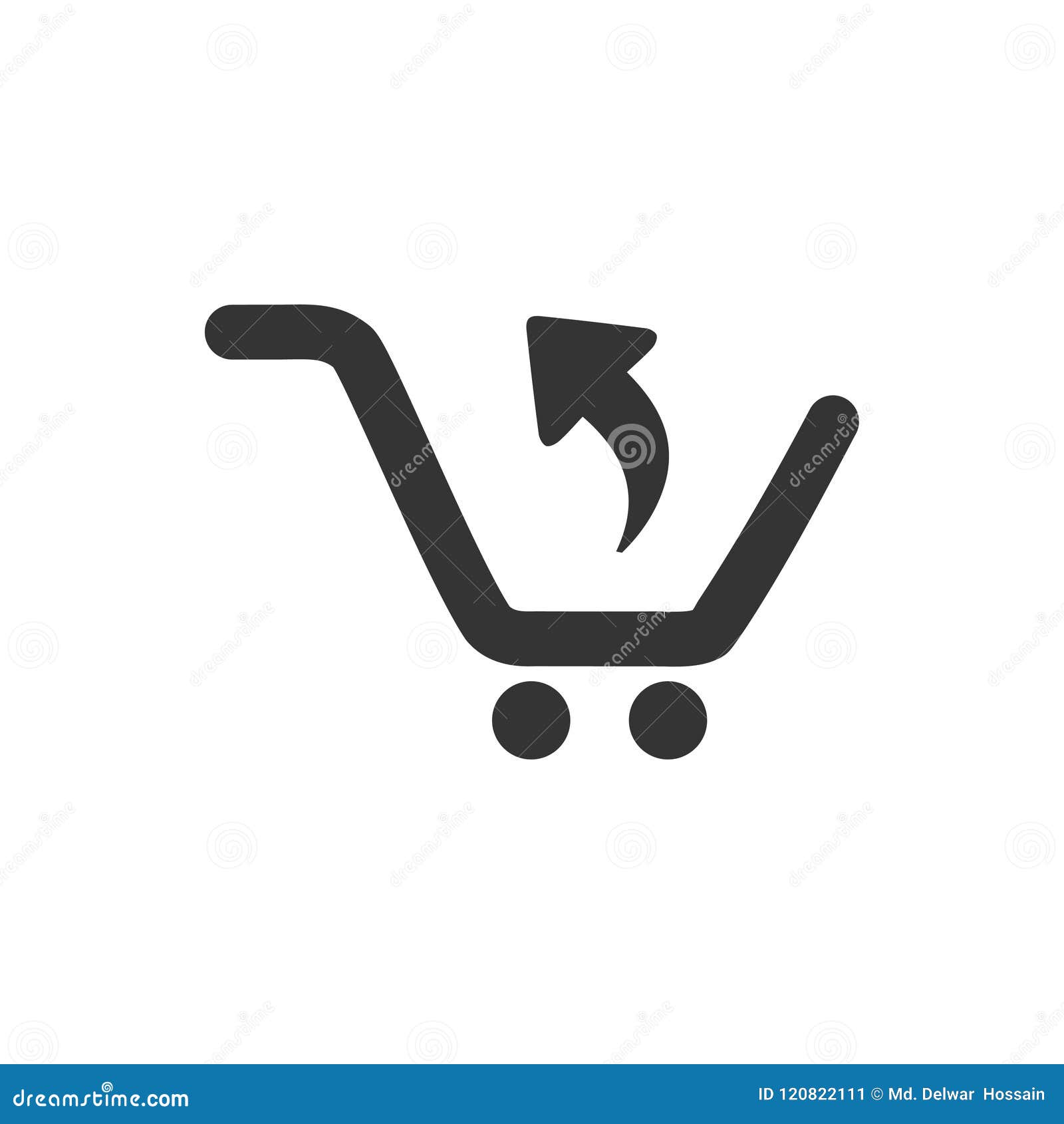 Remove from Cart Icon stock vector. Illustration of symbol - 120822111