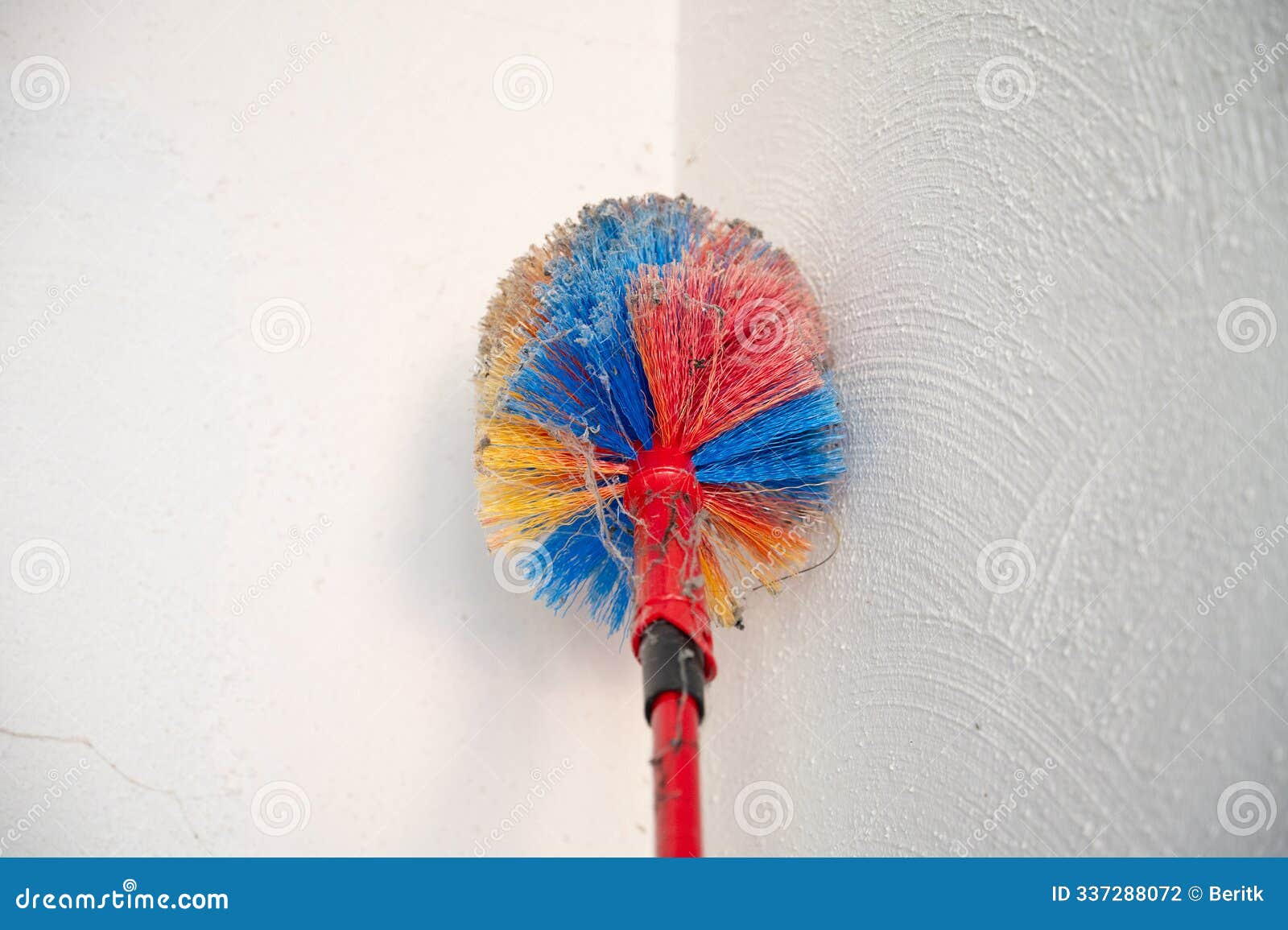 Remove Cobwebs with a Spider Sweeper from the Wall Corner, Cleaning at ...