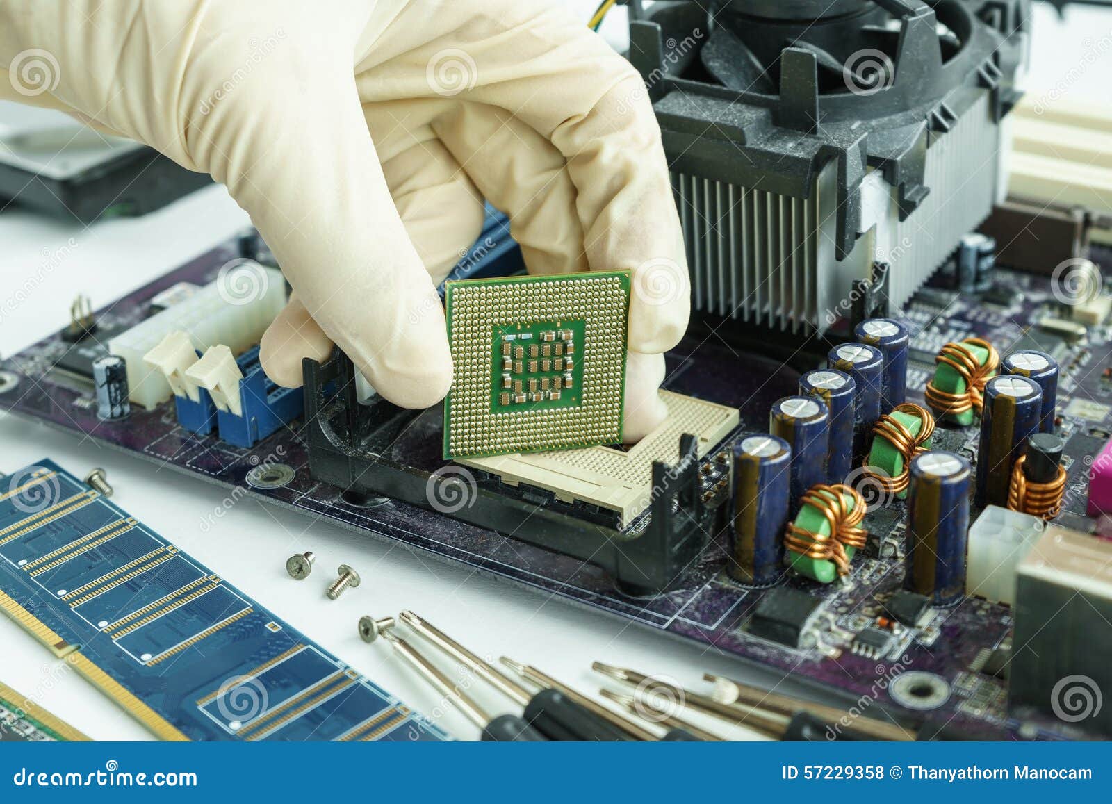 Remove CPU From Main Circuit Board To Check Problem And Repair Royalty ...