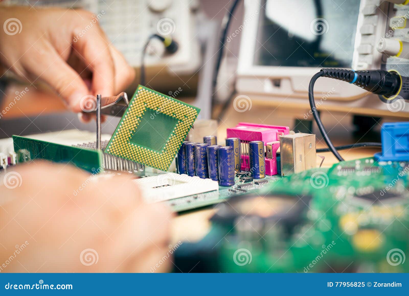 Remove CPU from Main Circuit Board To Check Problem and Repair Stock ...